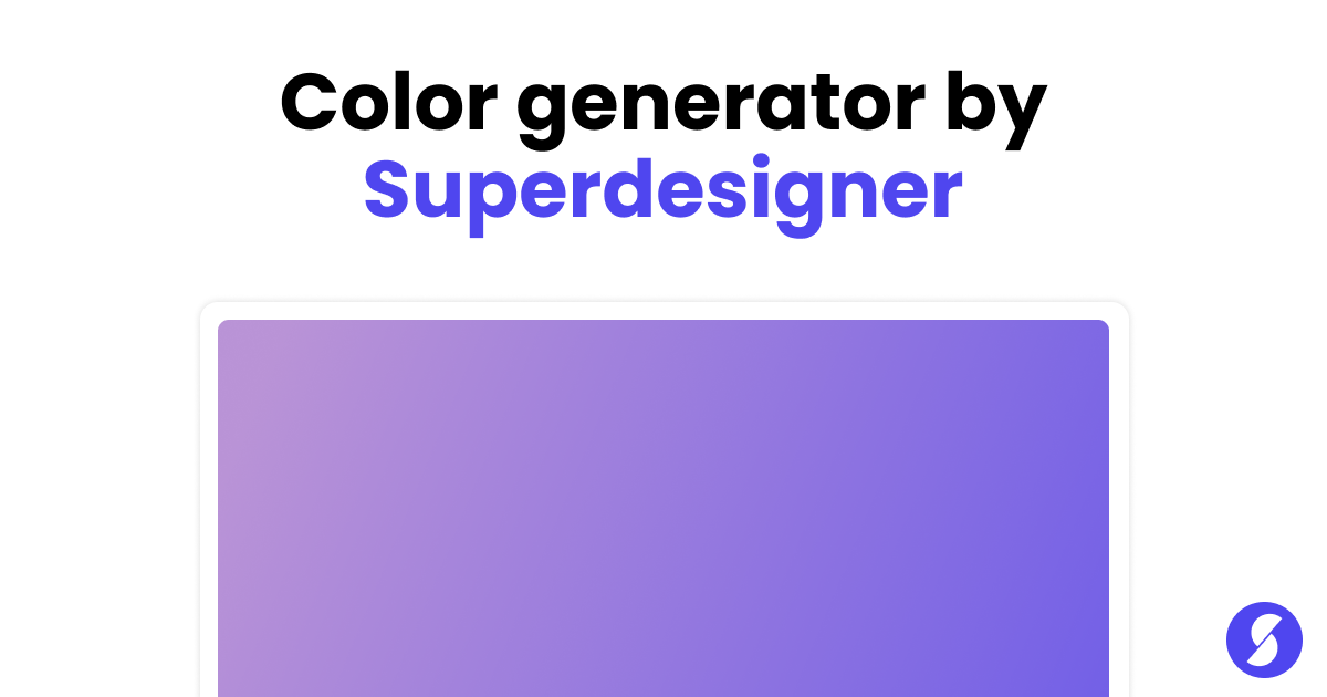 Gradient generator by Superdesigner